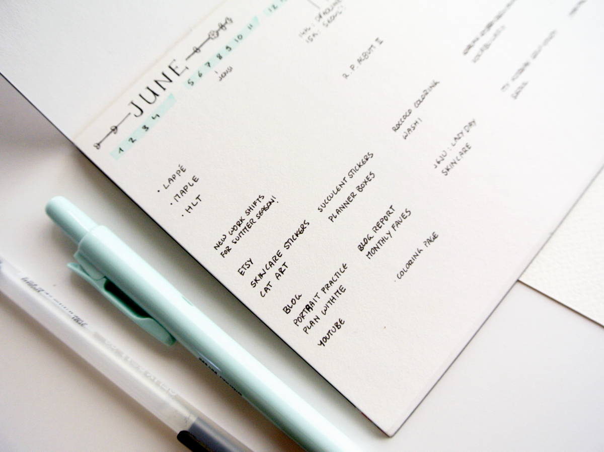 Bullet Journal: Monthly Progress & Minimalist Doodles — evydraws