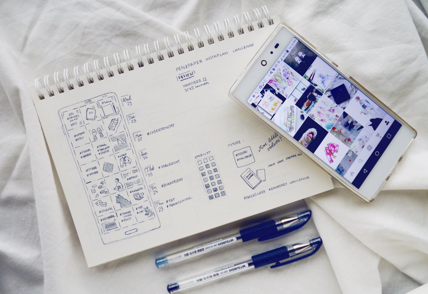 Instagram in my Bullet Journal: Cohesive Feed Planner & Tracker (+ Free ...