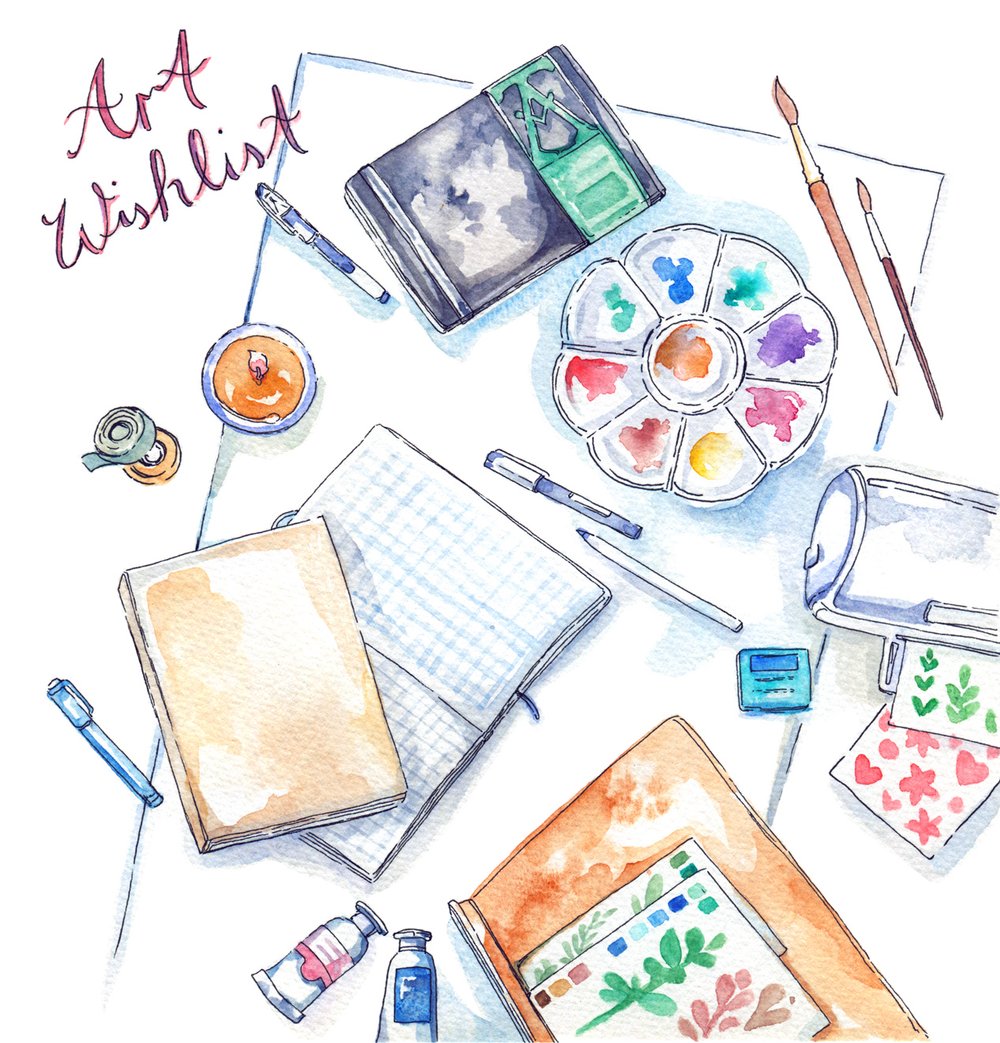 Artist Gift Ideas: My Favorite Art Supplies & Wishlist — Evelyne Park | Art