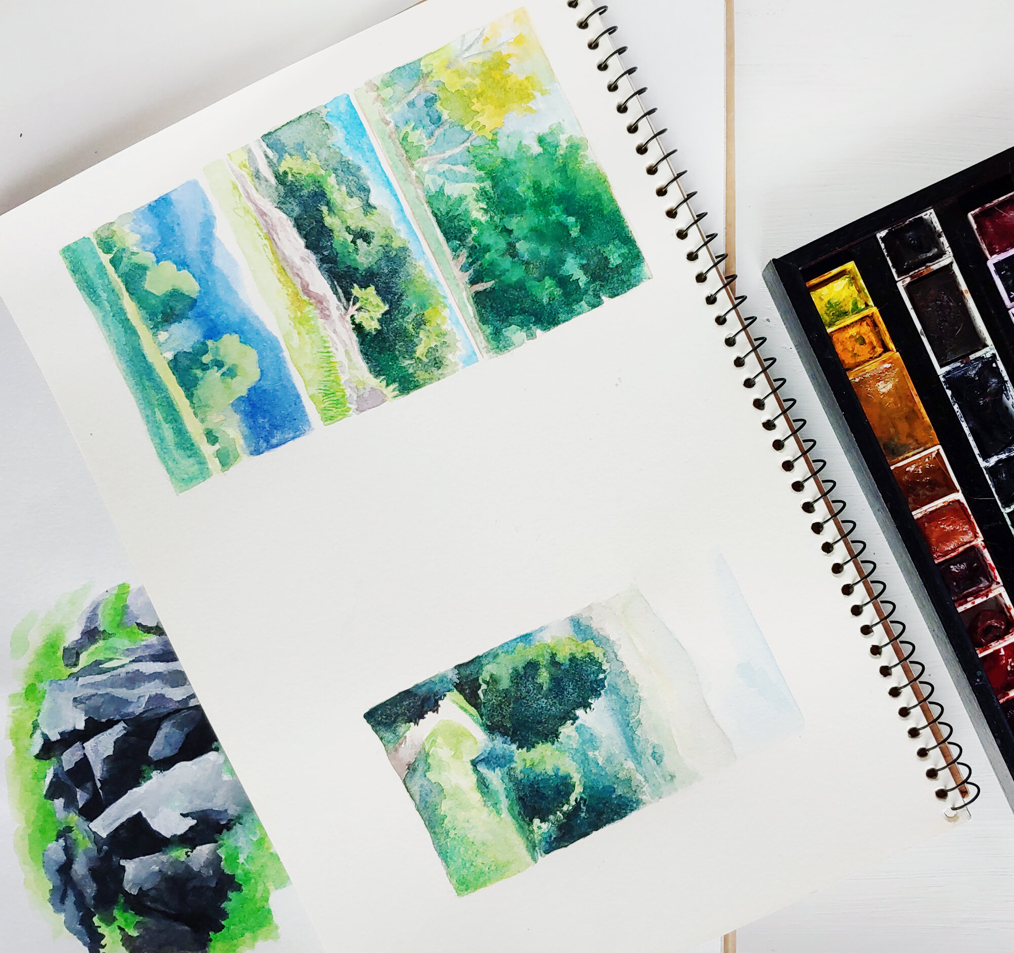 Painting Practice : Basics of Landscapes in Watercolor — Evelyne Park | Art