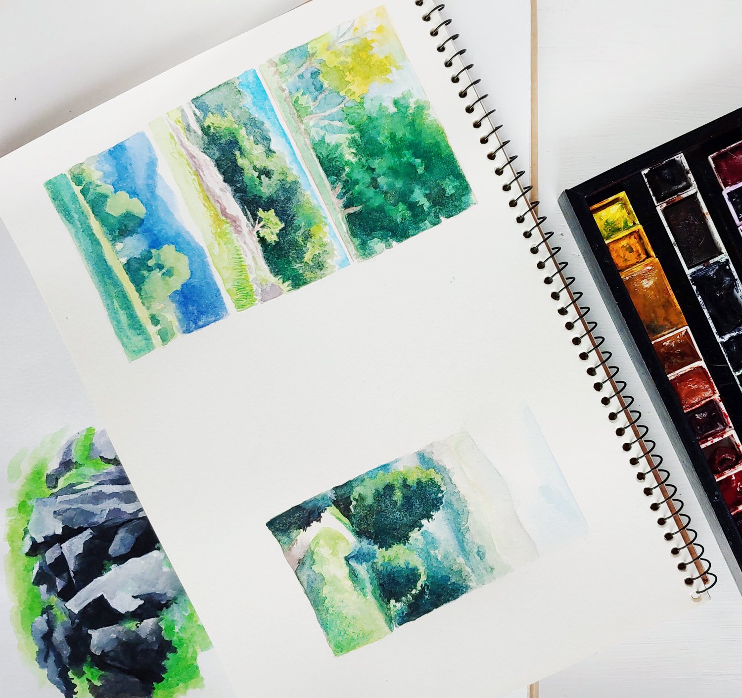Painting Practice : Basics of Landscapes in Watercolor — Evelyne Park | Art
