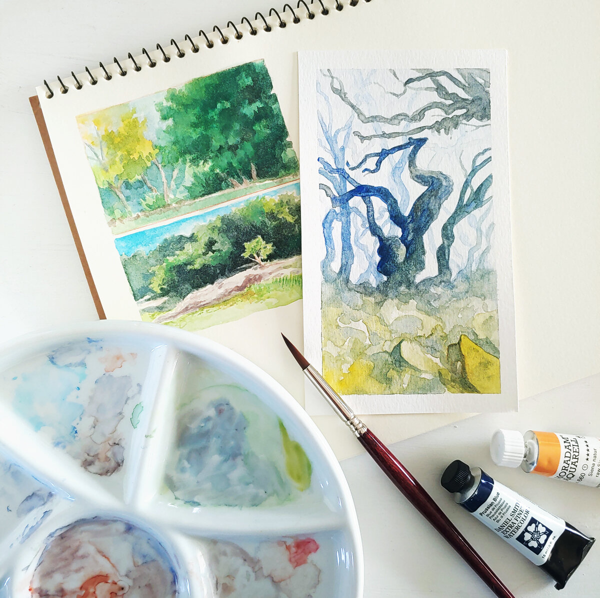 Painting Practice : Basics of Landscapes in Watercolor — Evelyne Park | Art
