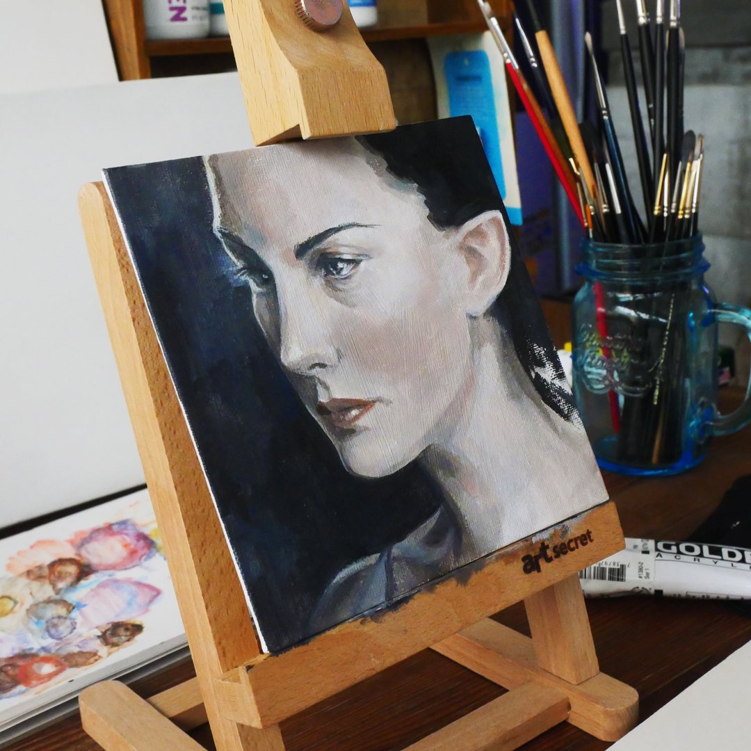 Arwen Undómiel | Original Acrylic Portrait — Evelyne Park | Art
