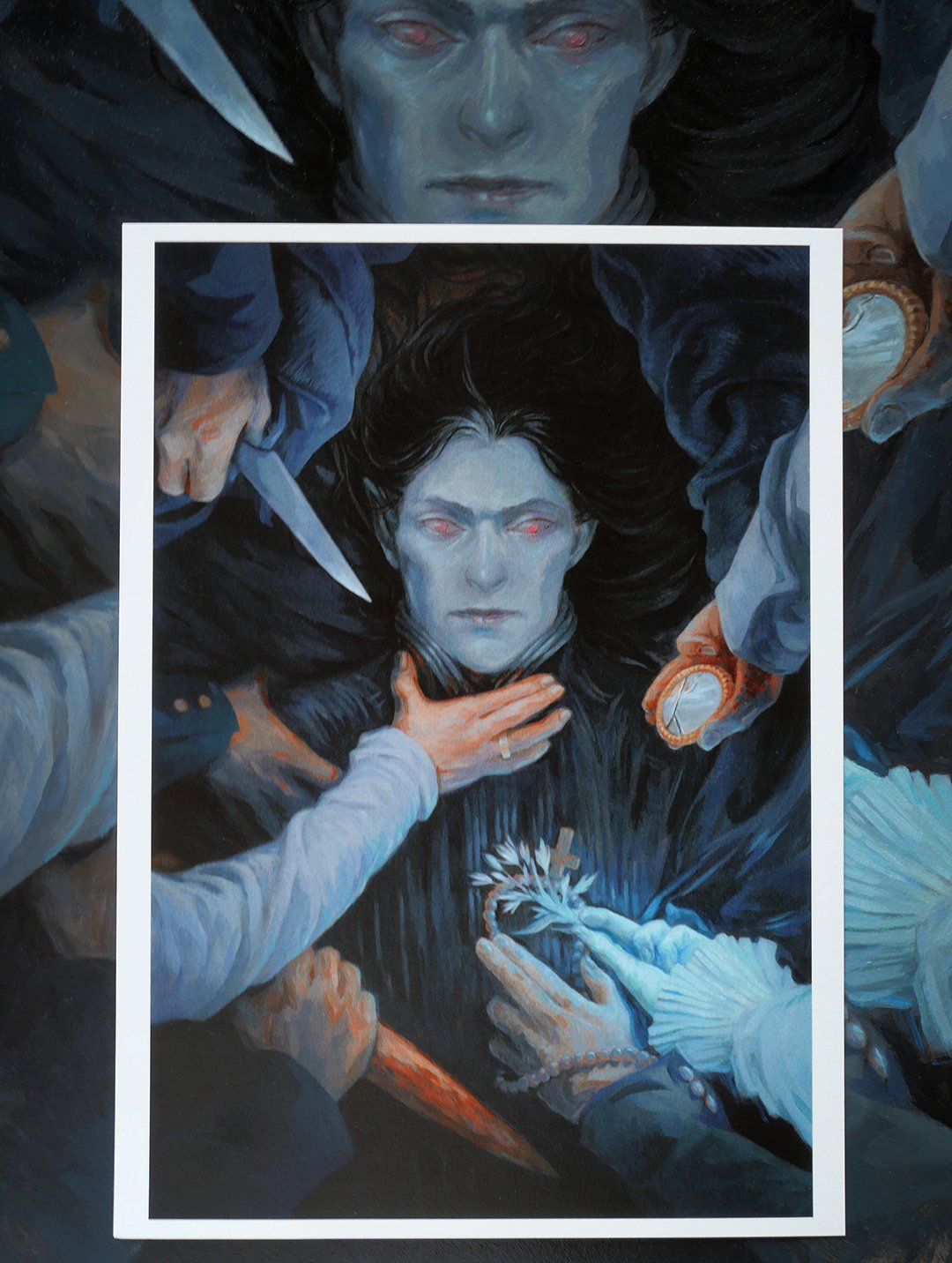 Print of Bram Stoker's "Dracula", illustration painted in acrylics by ...