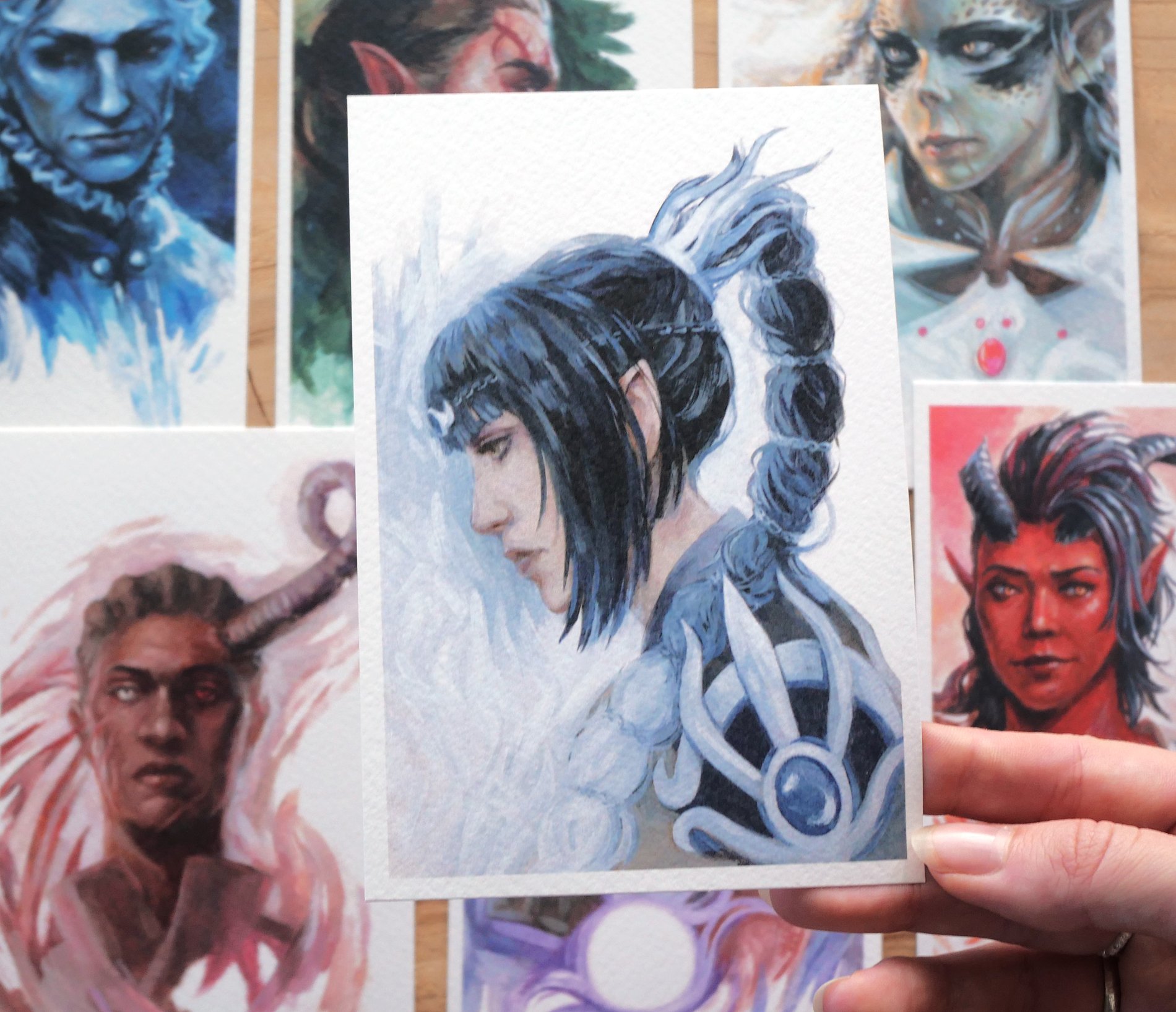 Portrait Prints - Baldur's Gate 3 Companions, Character Art Print Set ...