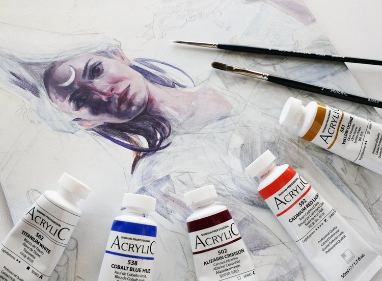 Fantasy Art Painting Process in Acrylics and Character Design — Evelyne ...