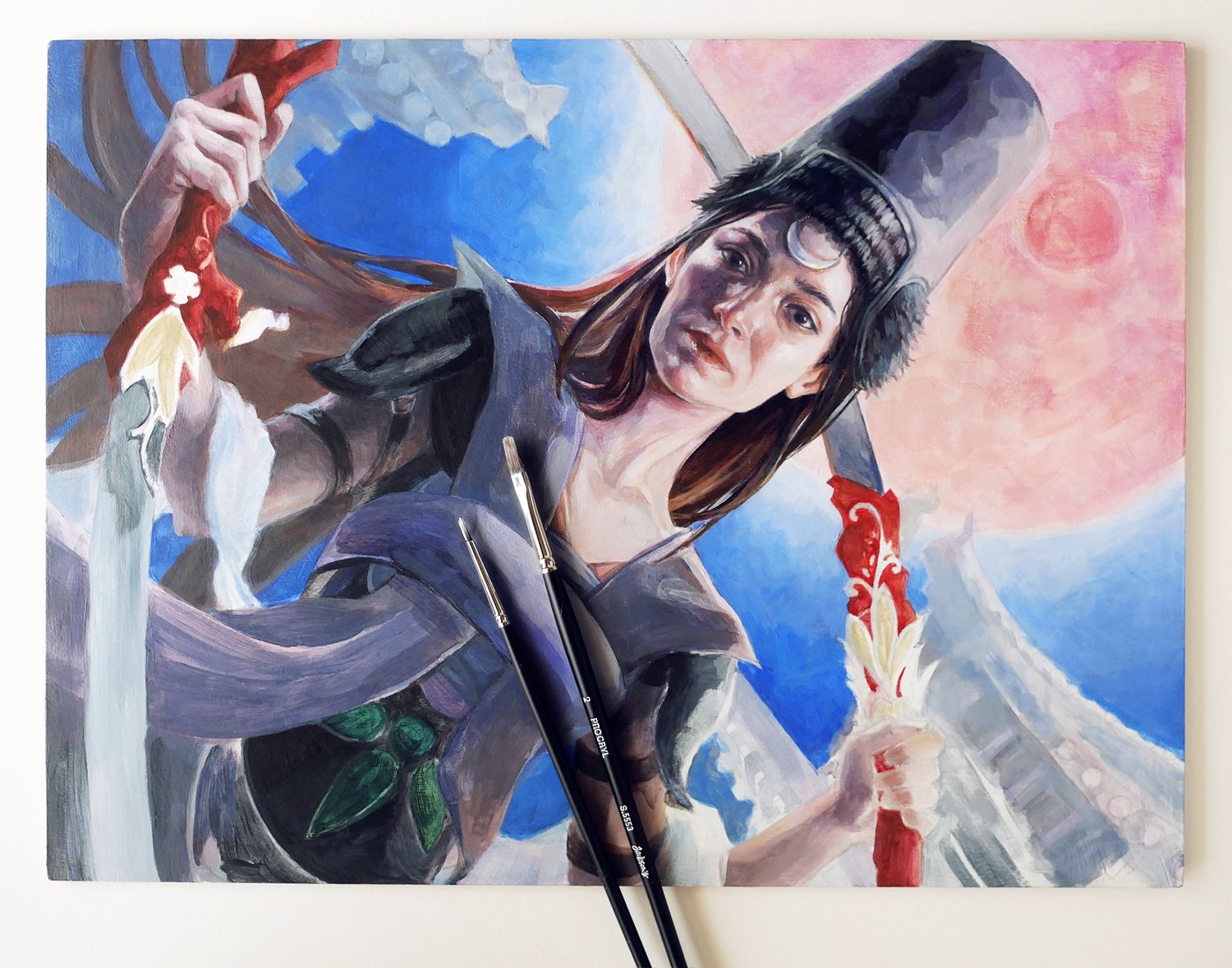 Fantasy Art Painting Process in Acrylics and Character Design — Evelyne ...