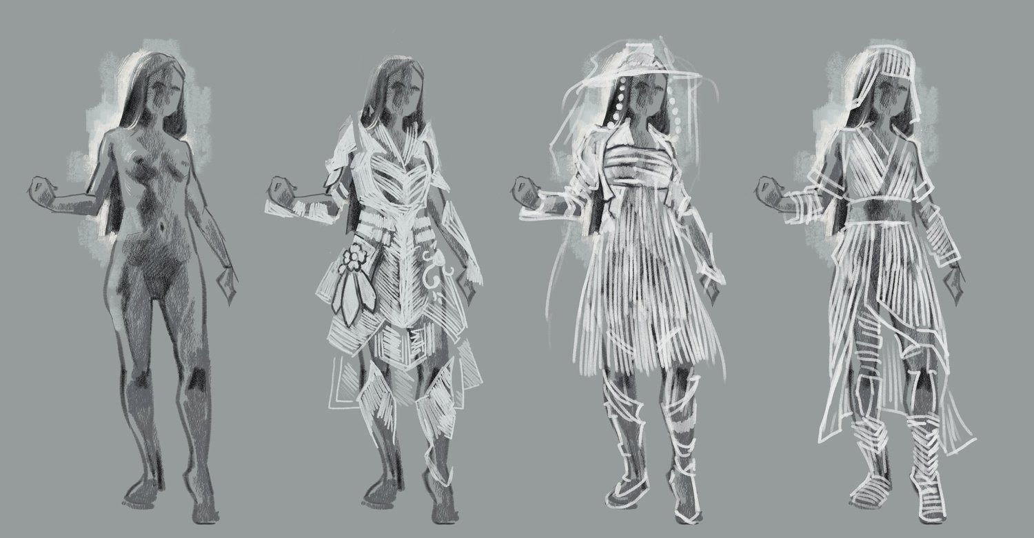 Fantasy Art Painting Process in Acrylics and Character Design — Evelyne ...