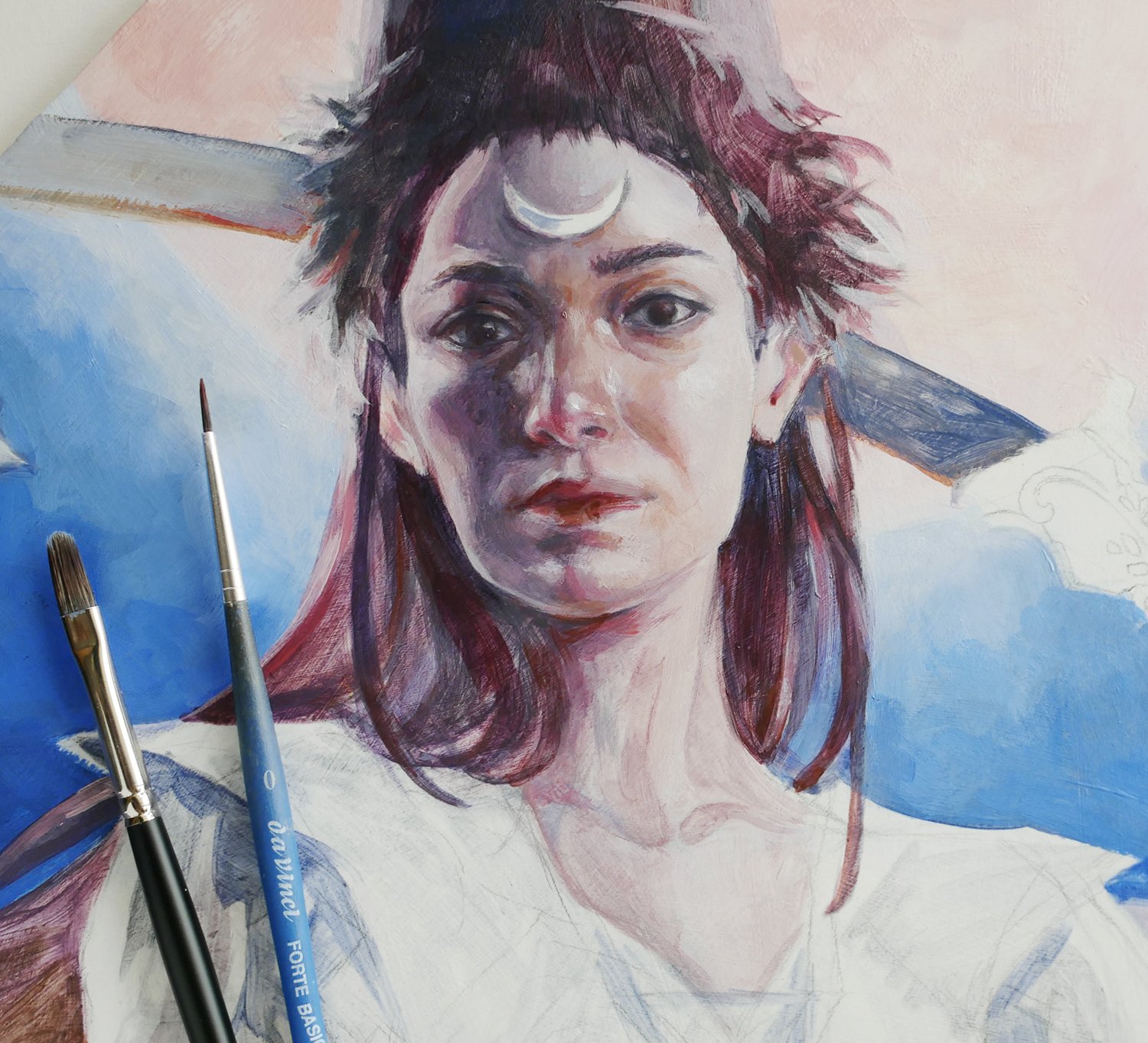 Fantasy Art Painting Process in Acrylics and Character Design — Evelyne ...