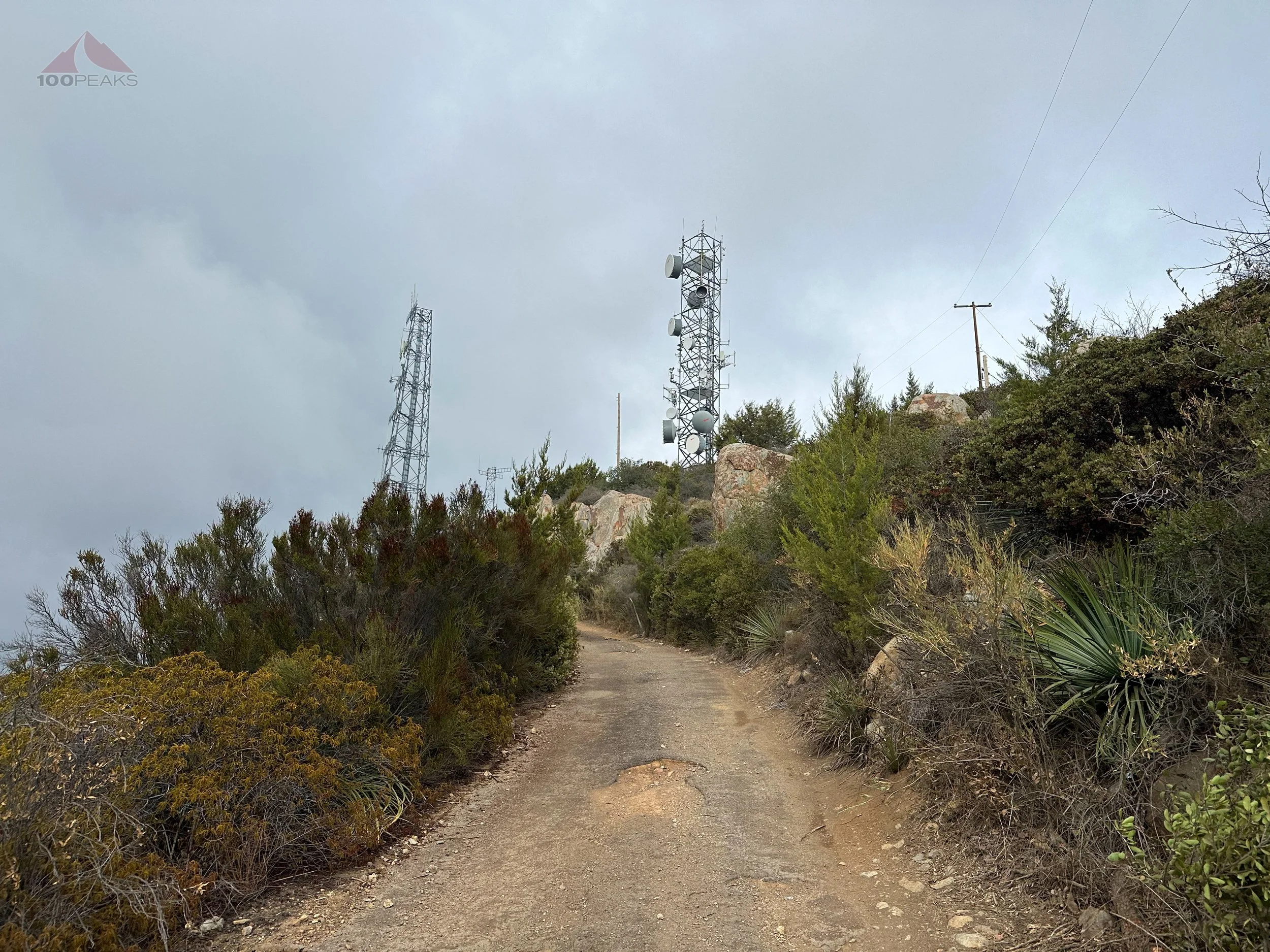 Otay Mountain Hiking Route & Trail Map – San Diego County — 100 Peaks