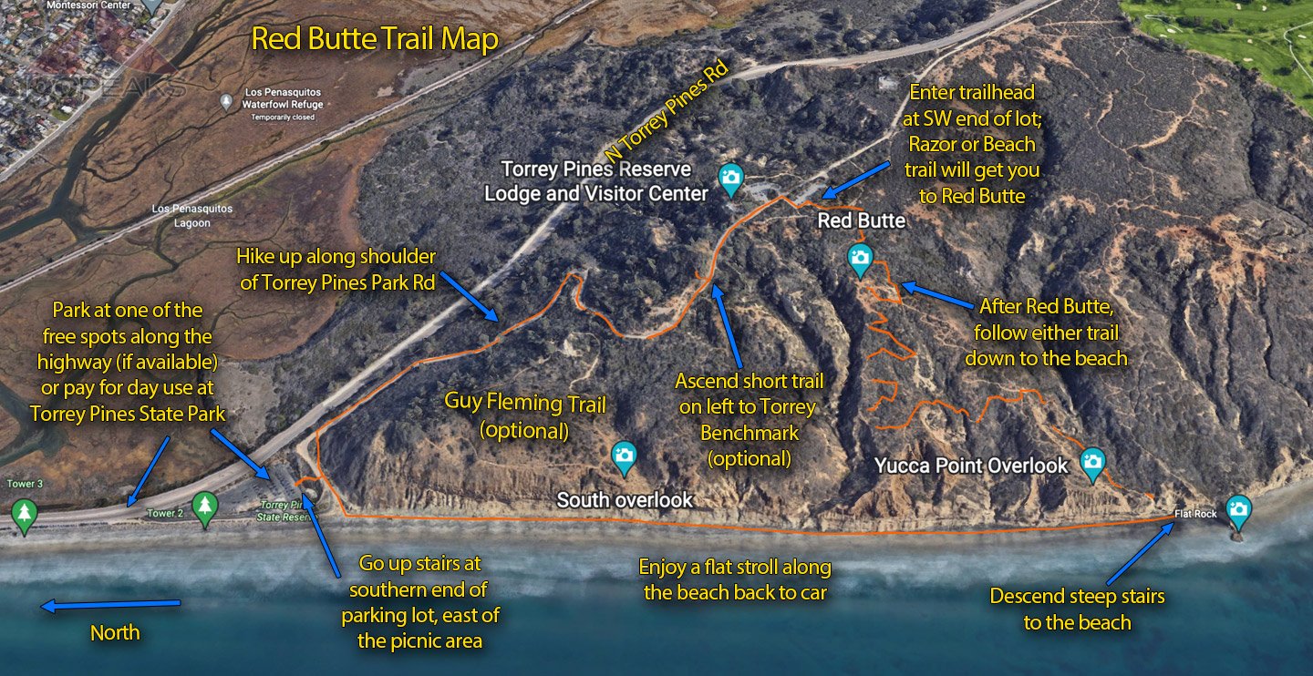 Red Butte Hike – Torrey Pines State Park Views (San Diego) — 100 Peaks
