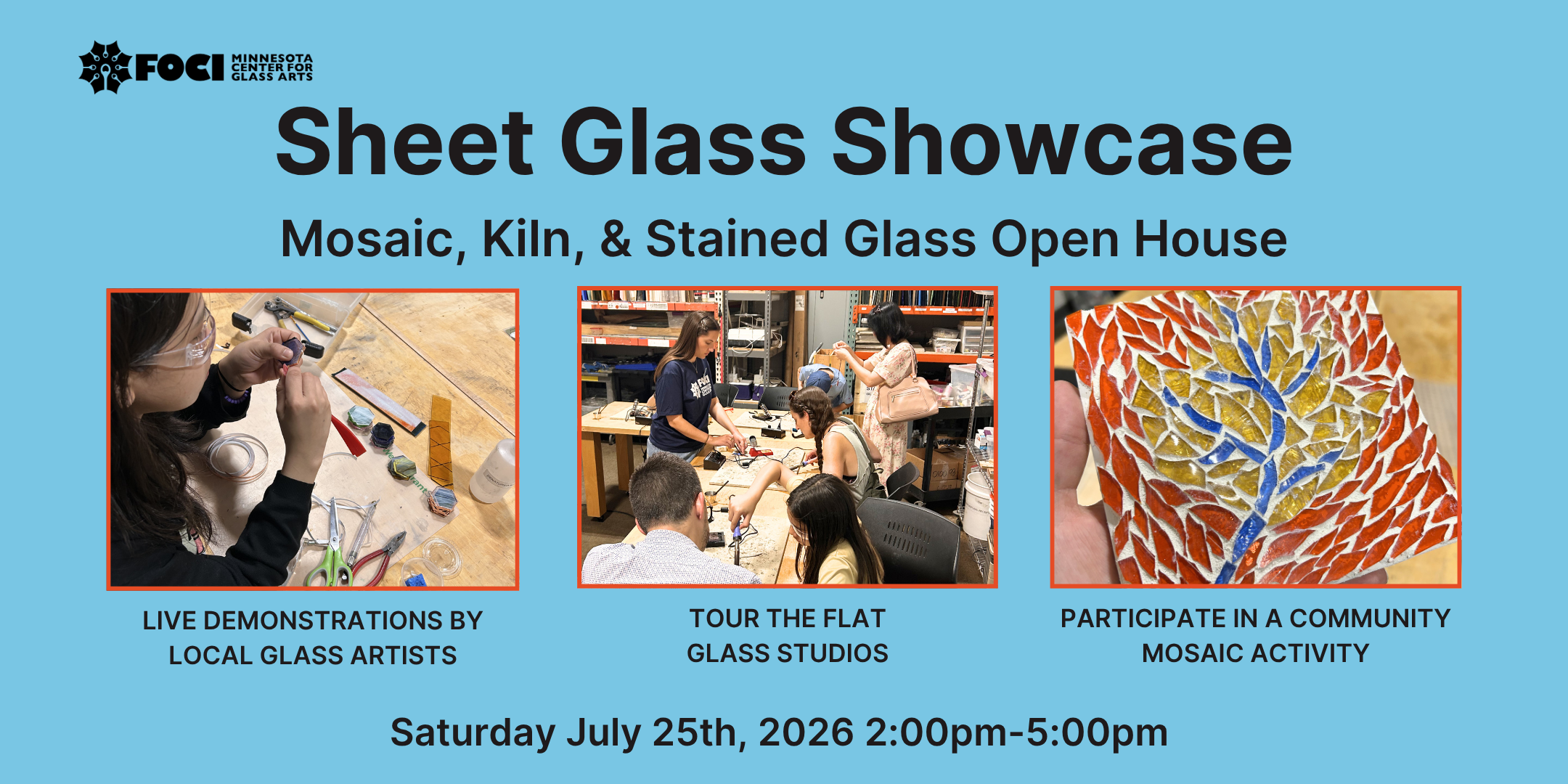 Sheet Glass Showcase: Mosaic, Kiln, & Stained Glass Open House 2026 ...