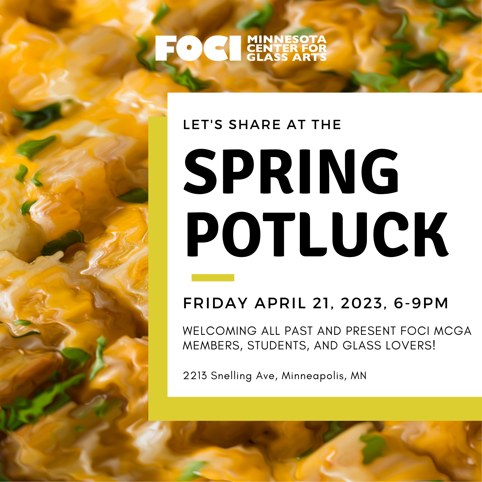 Spring Potluck — Foci | Minnesota Center for Glass Arts
