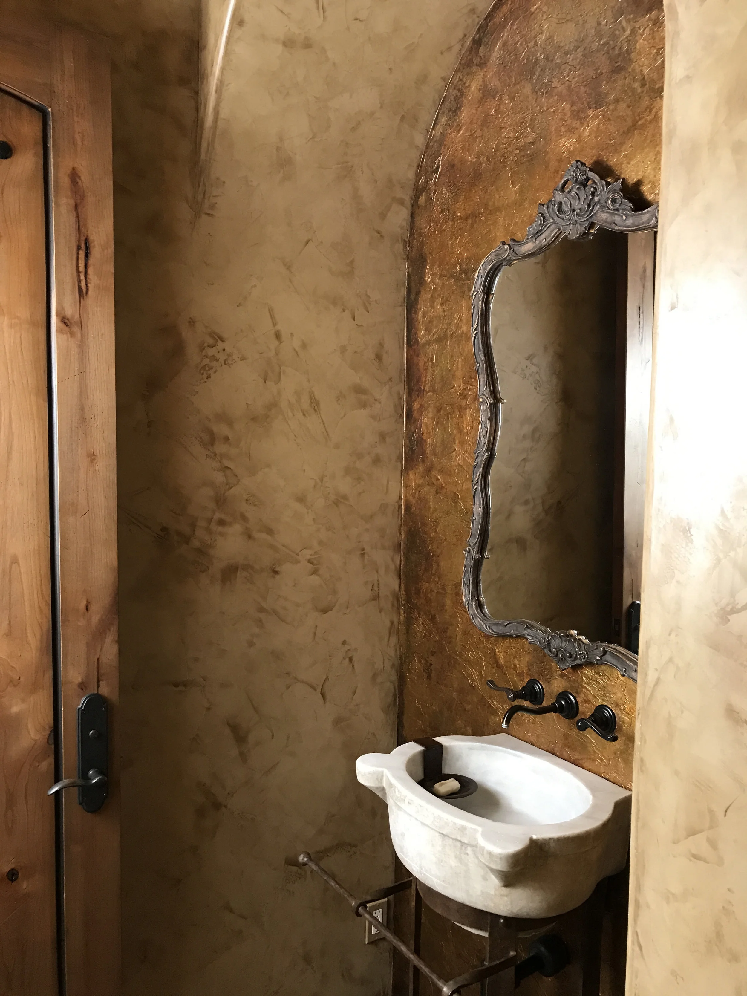 Venetian Plaster Walls Bathroom
