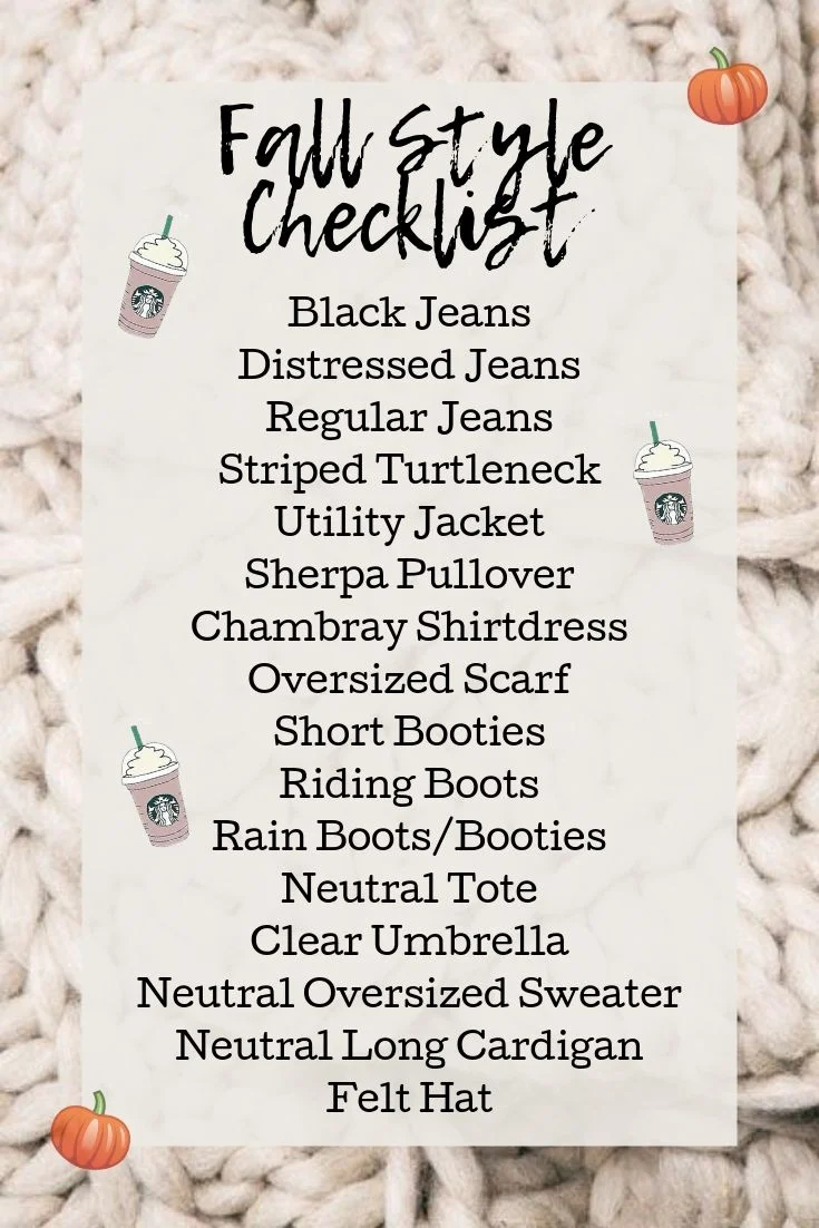 Fall Style Checklist — Olivia Shea Style