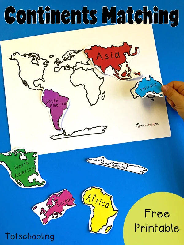 8 FREE Activities to Teach Your Children the Continents — Mommy is My ...