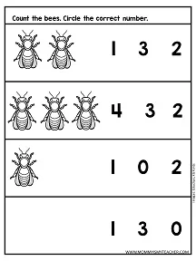 Bees Printables and Bees Worksheets — Mommy is My Teacher