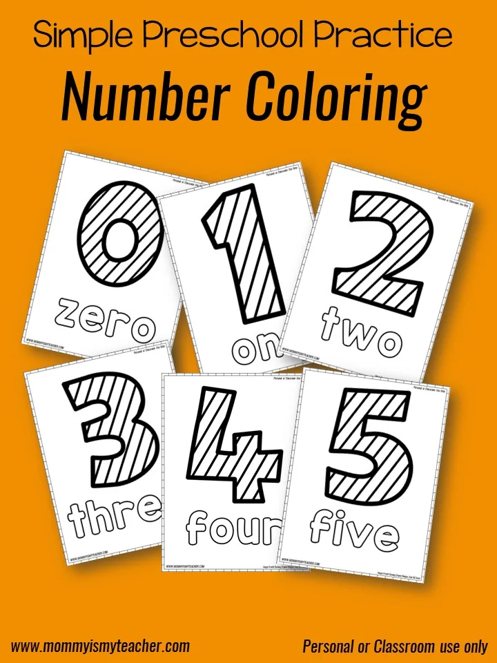 Number Printables — Mommy is My Teacher
