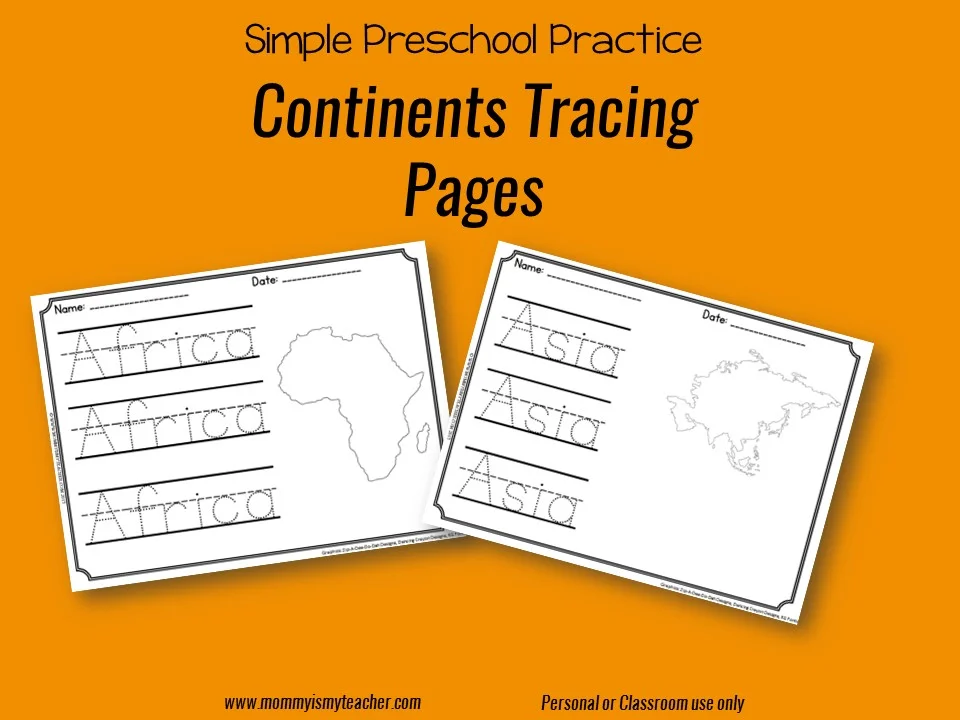 Continents — Mommy is My Teacher