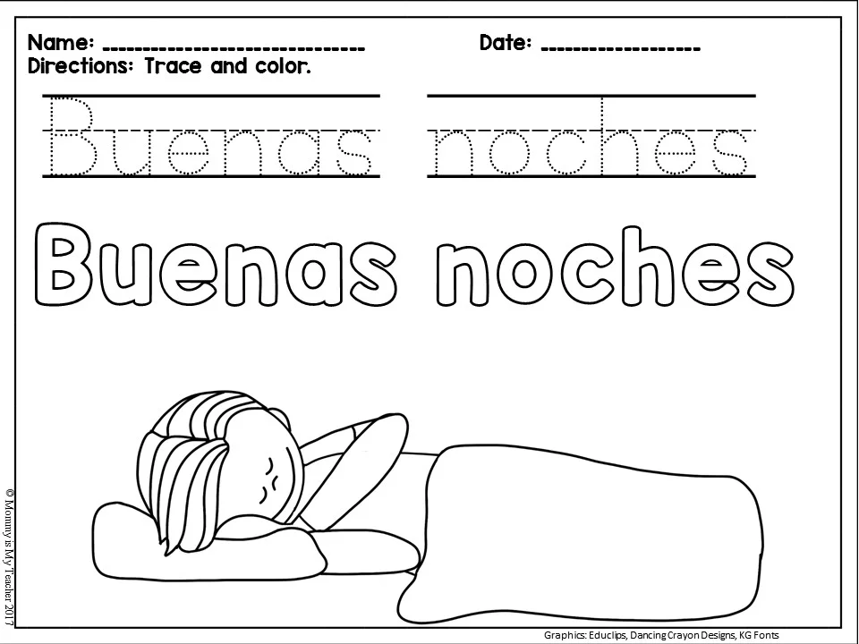 Spanish Greetings for Kids — Mommy is My Teacher