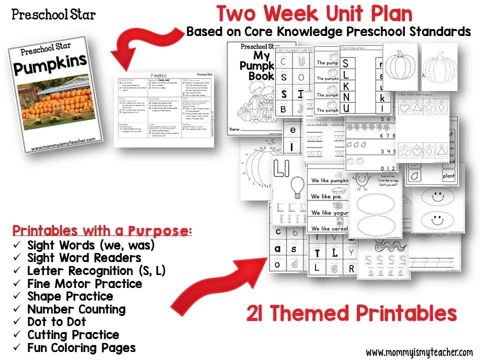 Pumpkins Unit — Mommy is My Teacher