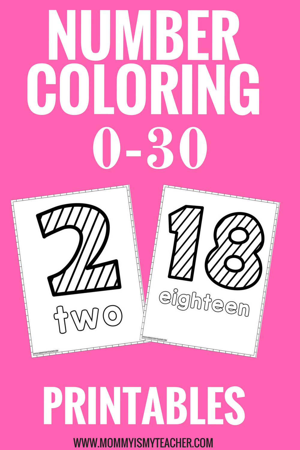 Number Worksheet Bundle — Mommy is My Teacher