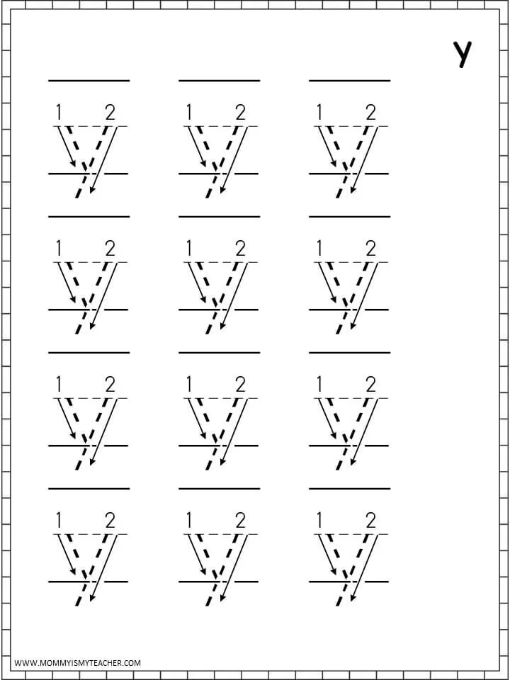 LETTER Y PRINTABLES — Mommy is My Teacher