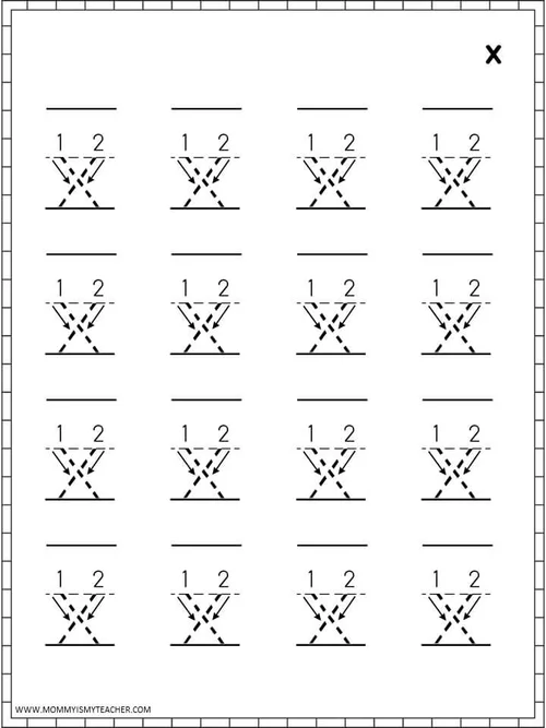 LETTER X PRINTABLES — Mommy is My Teacher