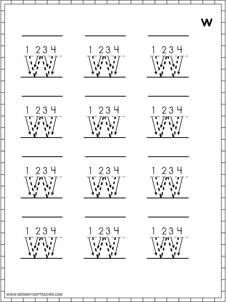 LETTER W PRINTABLES — Mommy is My Teacher