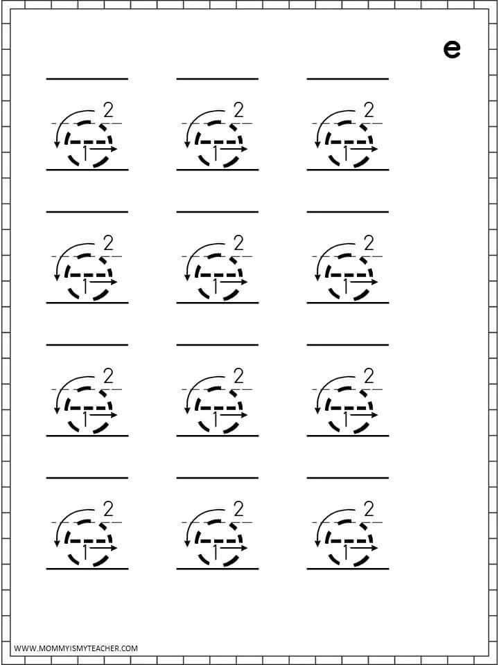 LETTER E PRINTABLES — Mommy is My Teacher