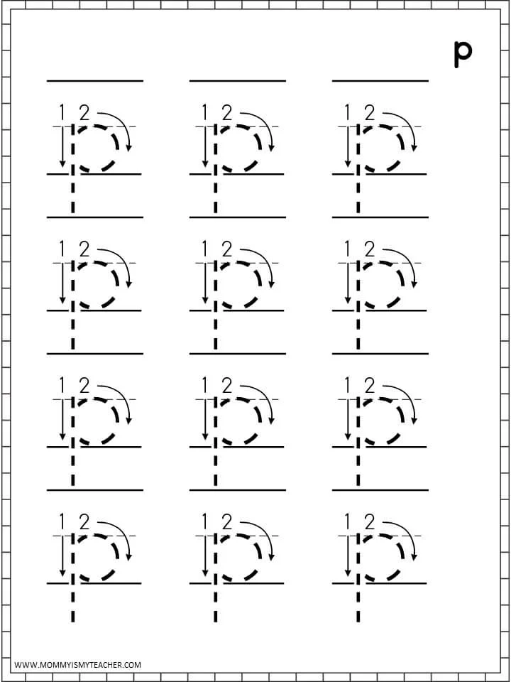 LETTER P PRINTABLES — Mommy is My Teacher