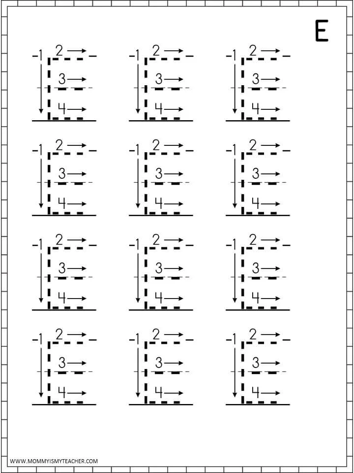 LETTER E PRINTABLES — Mommy is My Teacher