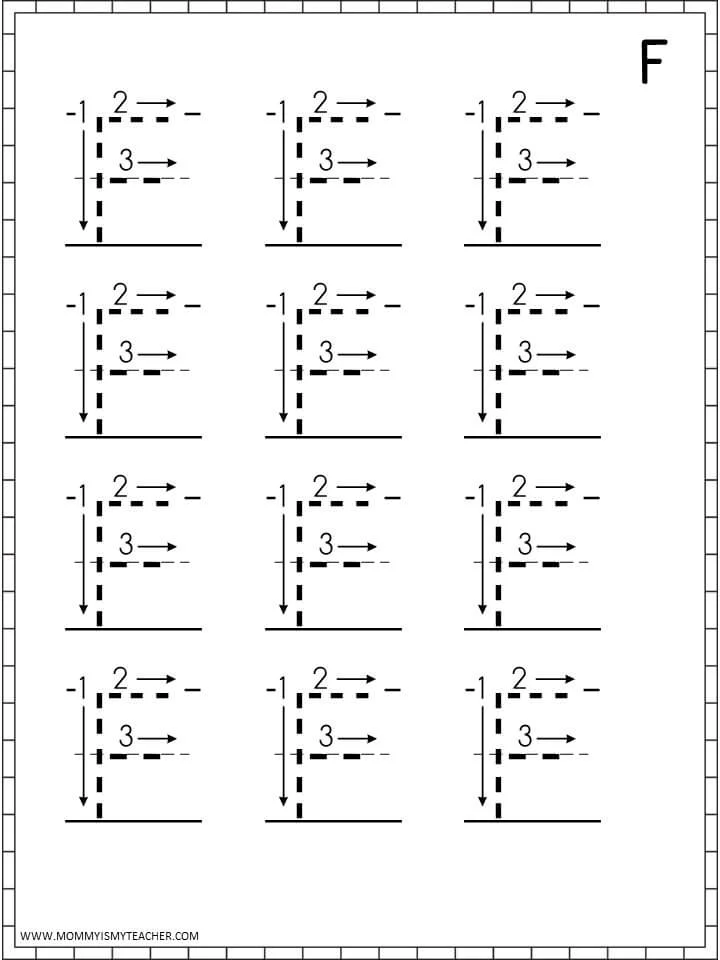 LETTER F PRINTABLES — Mommy is My Teacher