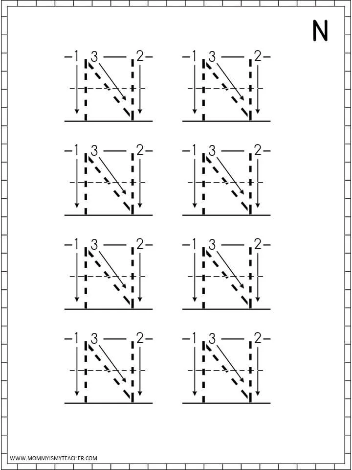 LETTER N PRINTABLES — Mommy is My Teacher