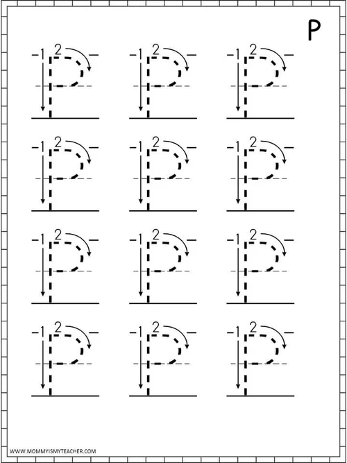 LETTER P PRINTABLES — Mommy is My Teacher