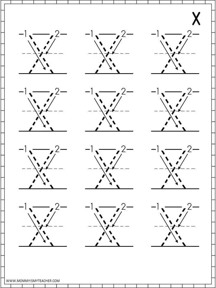 LETTER X PRINTABLES — Mommy is My Teacher