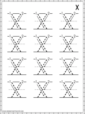 LETTER X PRINTABLES — Mommy is My Teacher