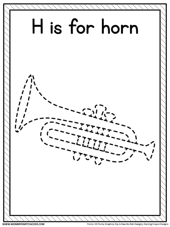 LETTER H PRINTABLES — Mommy is My Teacher