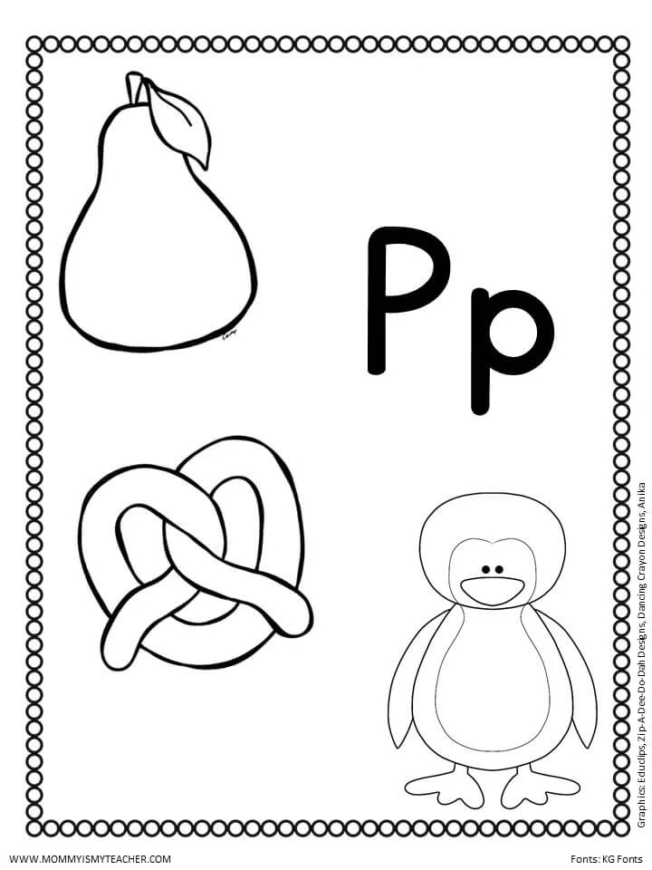 LETTER P PRINTABLES — Mommy is My Teacher