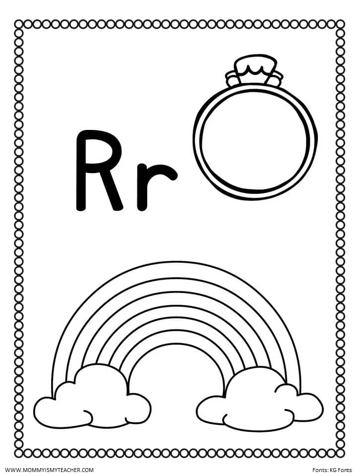 Letter R Worksheets Flash Cards Coloring Pages Color The Pictures