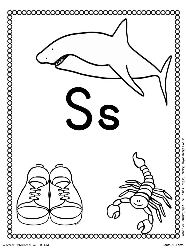Letter S Preschool Printables — Mommy is My Teacher