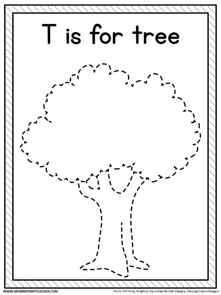 LETTER T PRINTABLES — Mommy is My Teacher