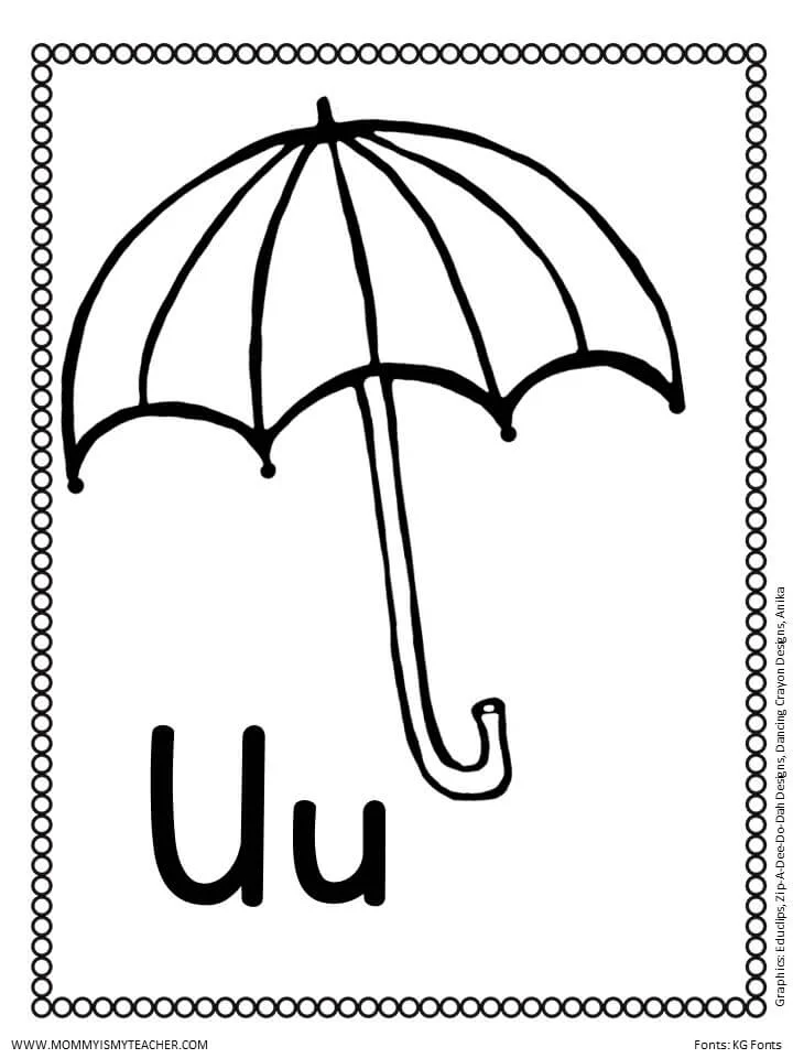 LETTER U PRINTABLES — Mommy is My Teacher