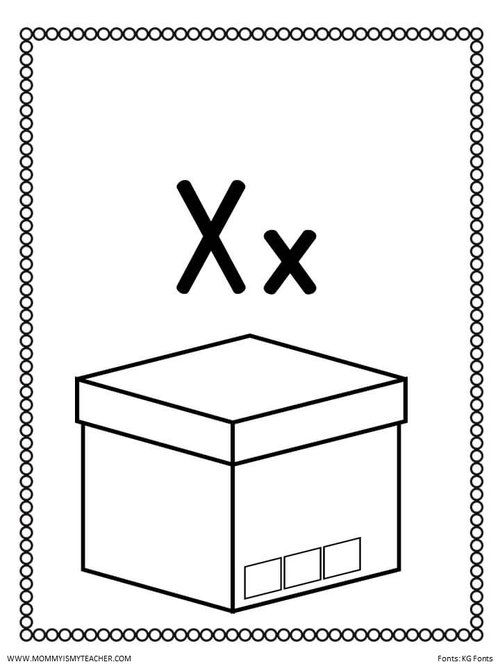 LETTER X PRINTABLES — Mommy is My Teacher