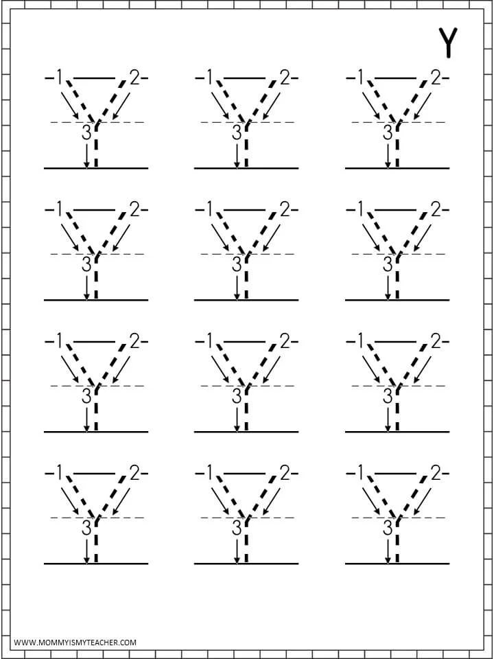 LETTER Y PRINTABLES — Mommy is My Teacher