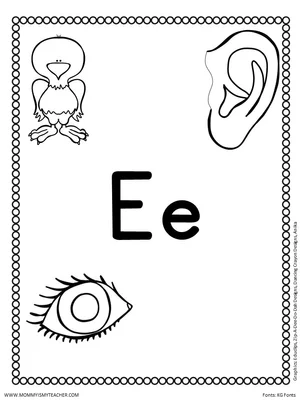 LETTER E PRINTABLES — Mommy is My Teacher
