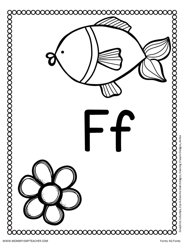 LETTER F PRINTABLES — Mommy is My Teacher