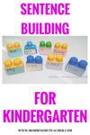 Sentence Building Activity for Kindergarten — Mommy is My Teacher