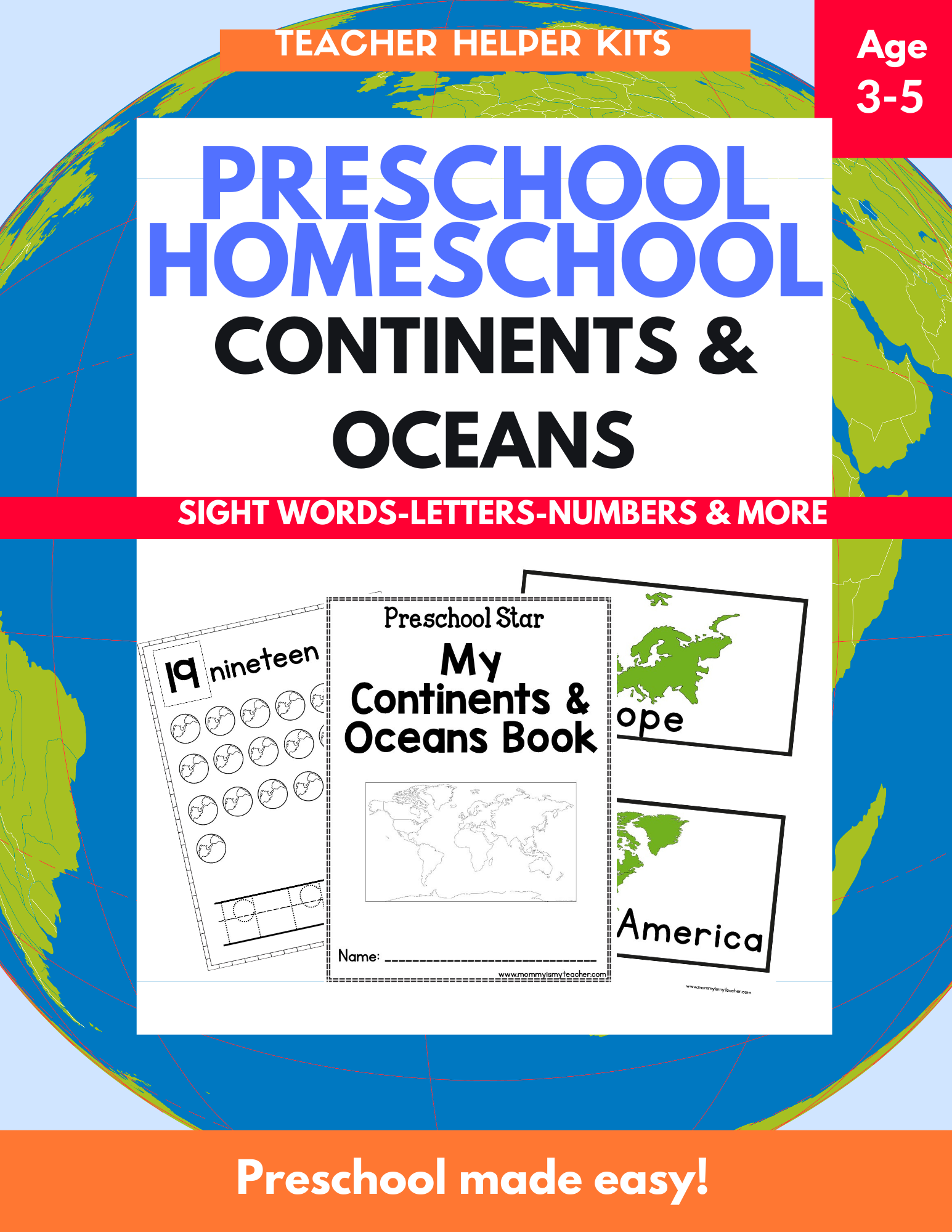 8 FREE Activities to Teach Your Children the Continents — Mommy is My ...