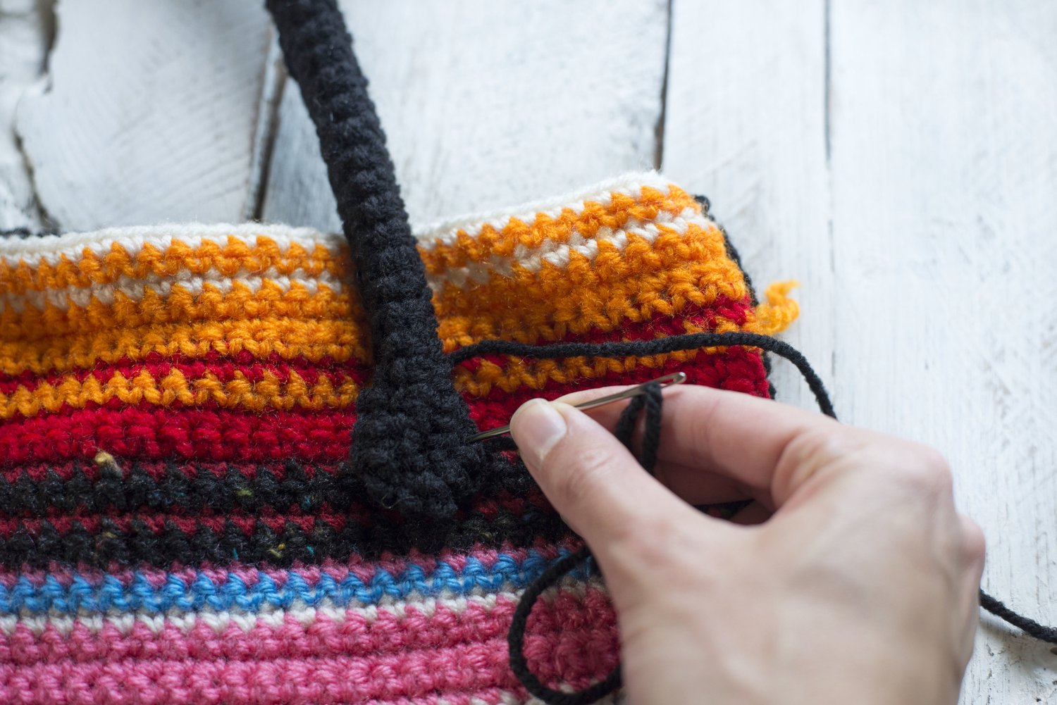 Crochet Serape Blanket Bag Pattern — Megmade with Love